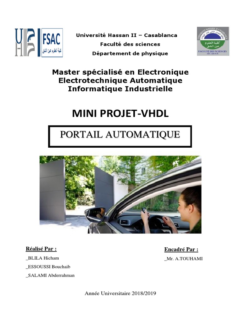Mini Projet VHDL | PDF | VHDL | Conception Mini Projet VHDL | PDF | VHDL | Conception
