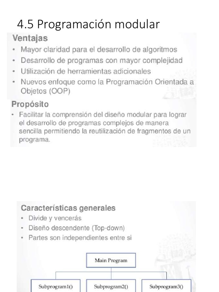 4.5 Programación Modular | PDF