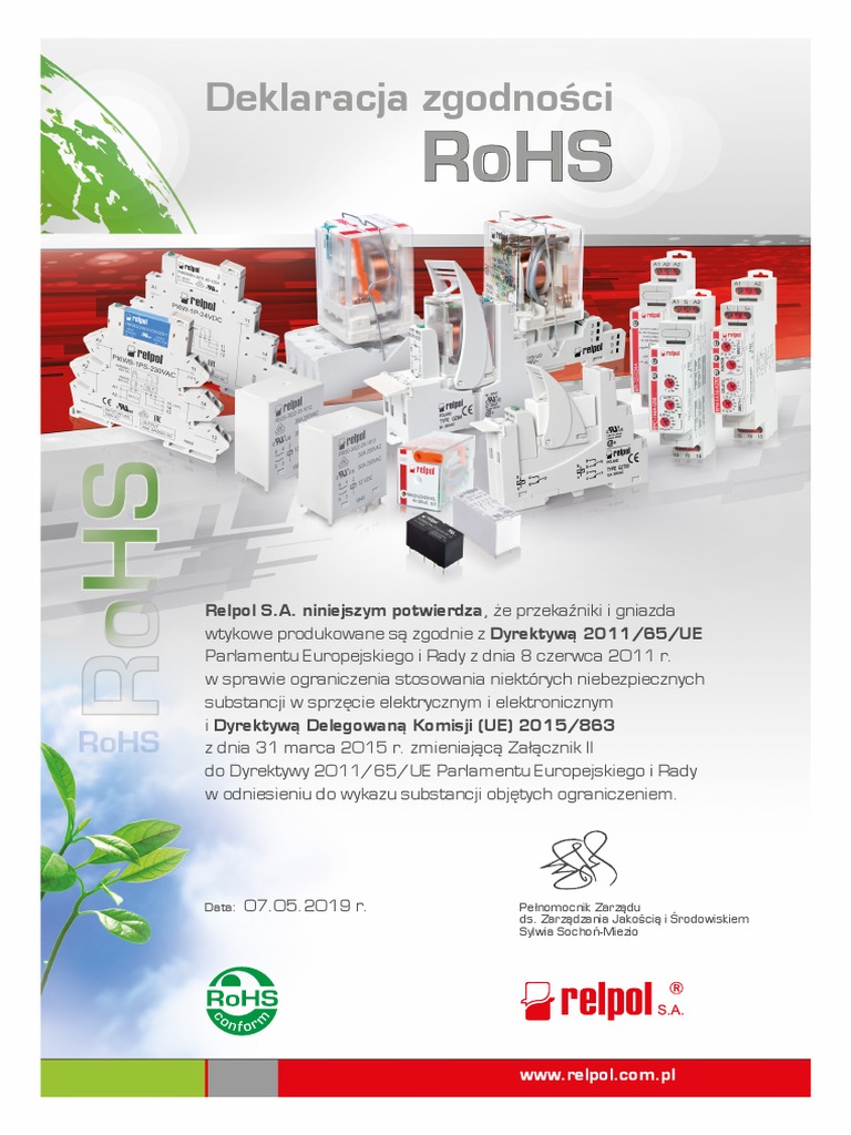 Deklaracja-RoHS - PL - 2019 06 14 A | PDF