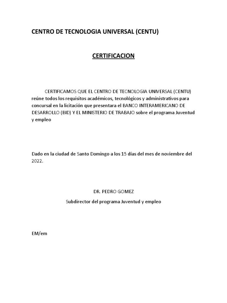 Centro de Tecnologia Universal - Ootra Vez | PDF | Negocios | Tecnología