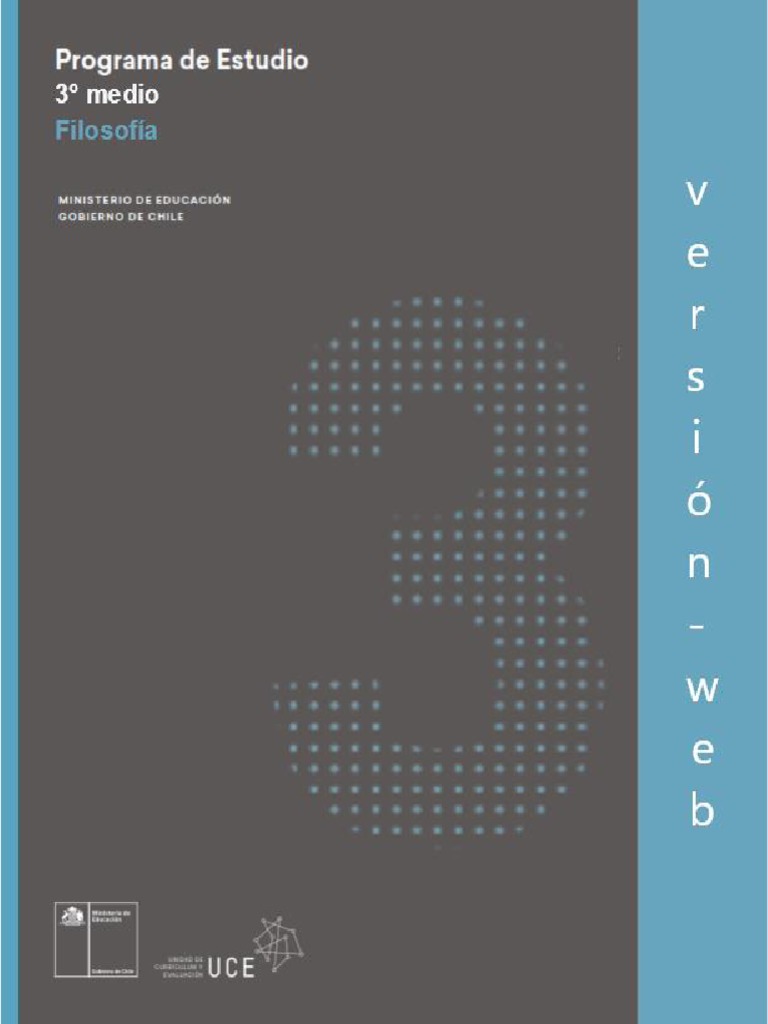 Filosofía 3° Medio Programa | PDF | Plan de estudios | Aprendizaje