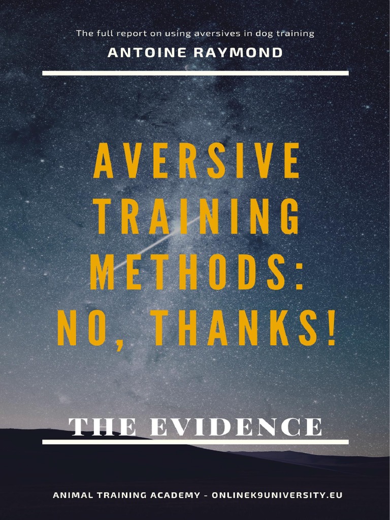 Ebook - Aversive Training Methods and Papers Ver1 | PDF | Dog Training ...