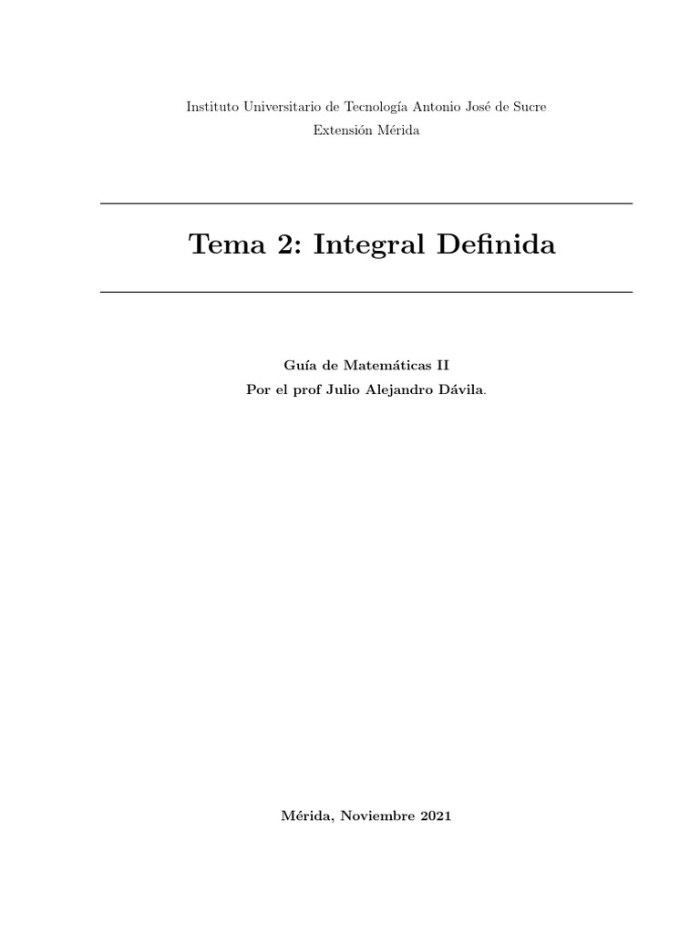 Qué es una Integral Definida | PDF | Integral | Zona