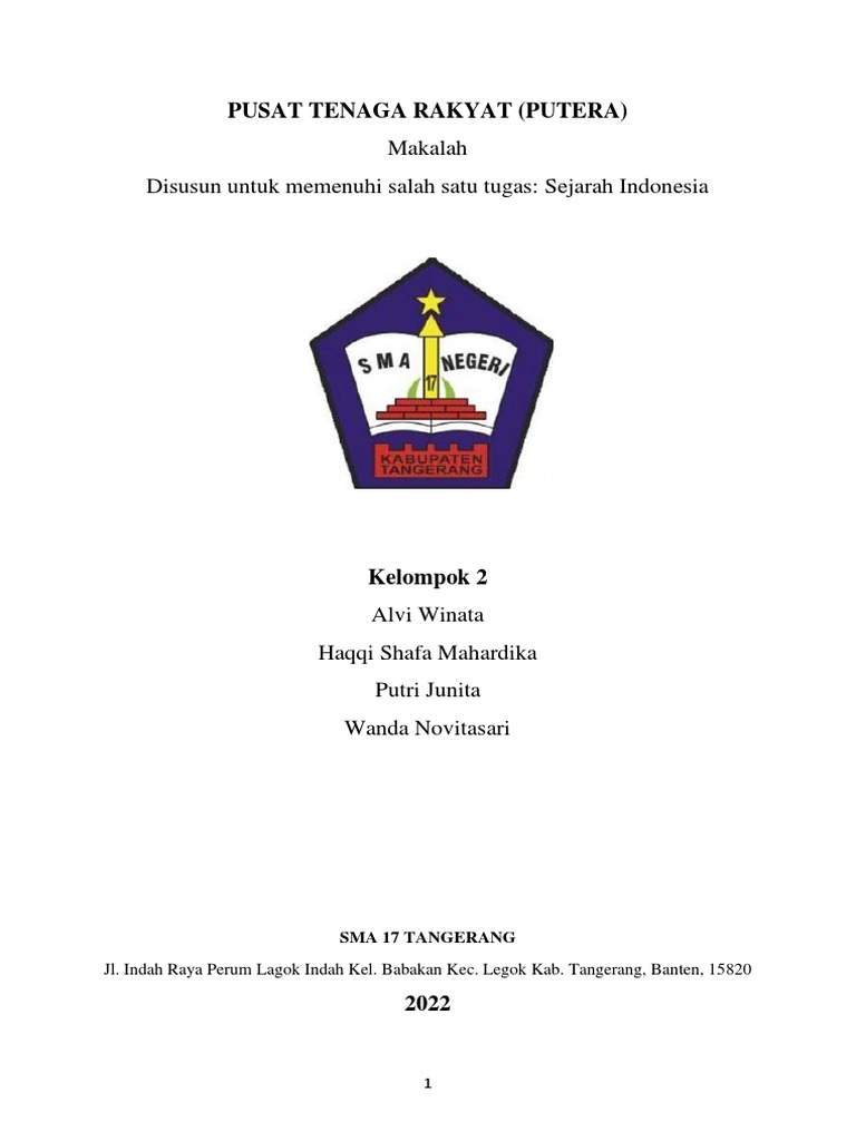 Sejarah dan Tugas Organisasi PUTERA | PDF