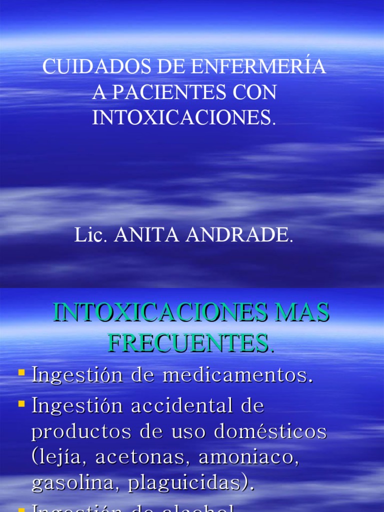 Cuidados de Enfermeria A Pacientes Intoxicados | PDF | Quemar ...