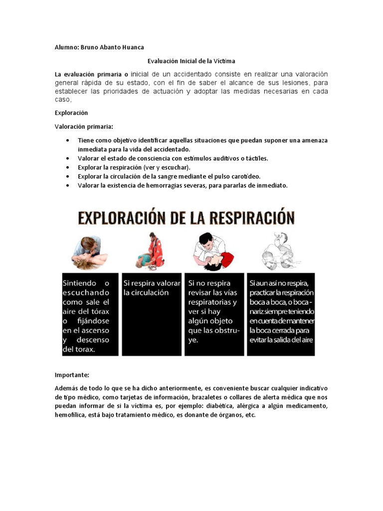 Evaluación Inicial de Víctimas de Accidentes | PDF