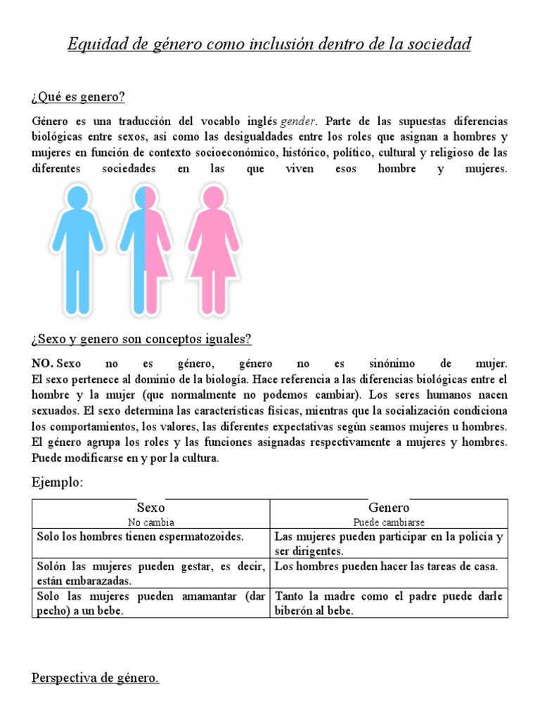 Equidad de género: justicia social y derechos | PDF | Estudios de ...