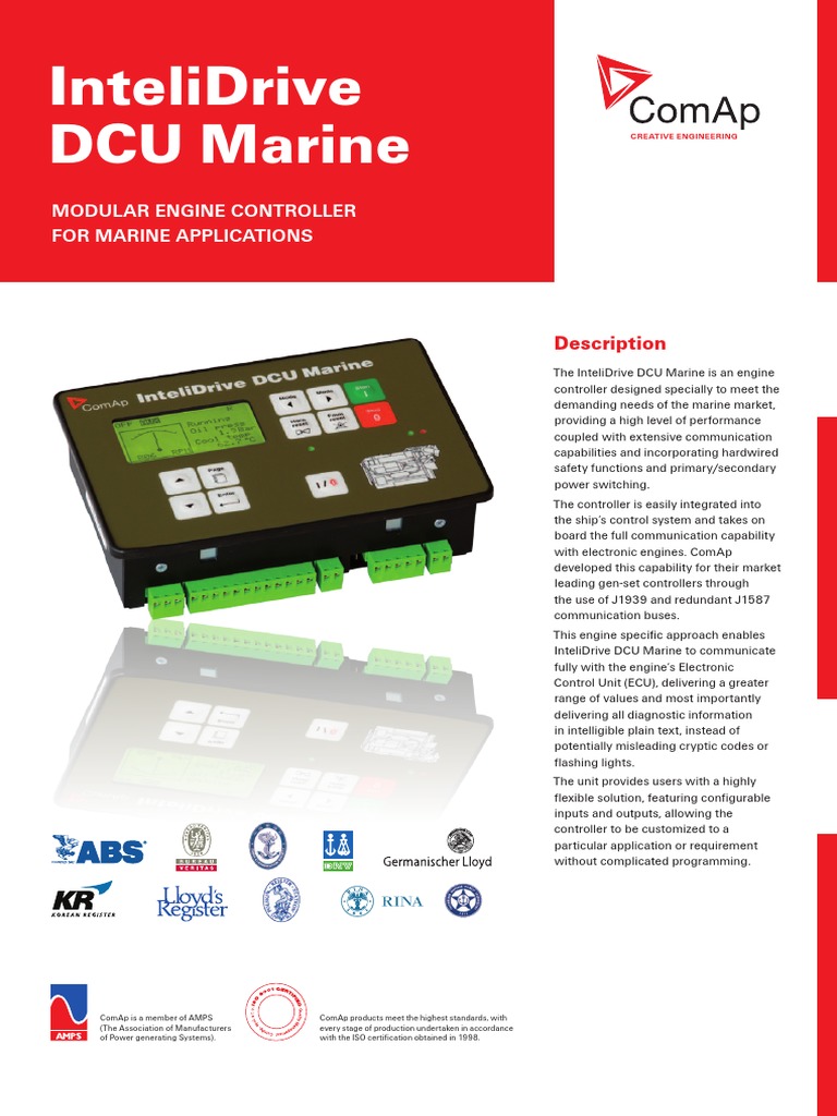 Inteli Drive Dcu Marine Engine Controller | PDF | Programmable Logic Controller | Computer ...
