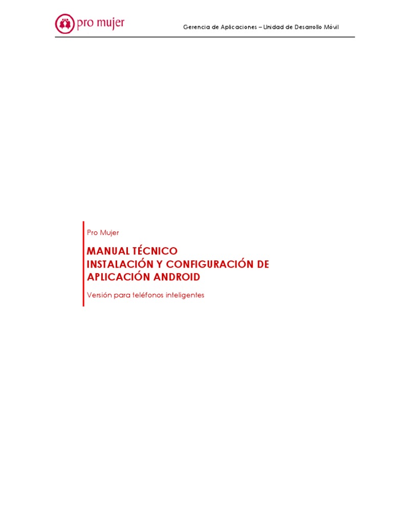 2016-09-26 MANUAL TÉCNICO - INSTALACION APPs ANDROID | PDF | Archivo de ...