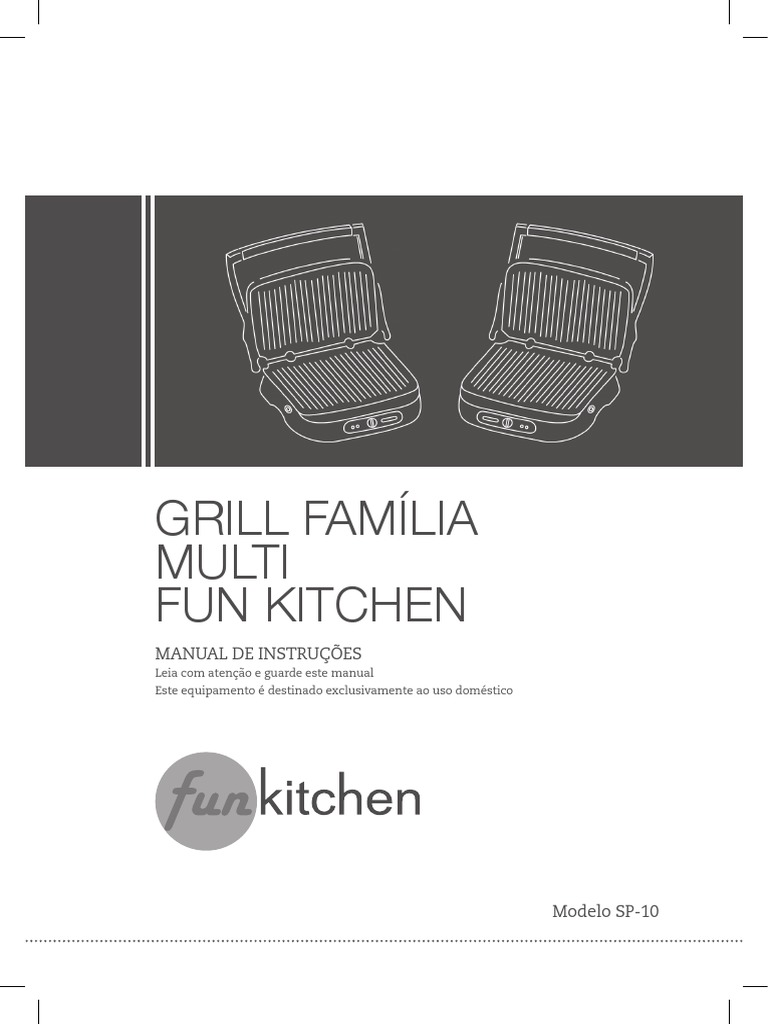 Manual Grill Familia Multi Fun Kitchen | PDF | Reciclagem | Desperdício
