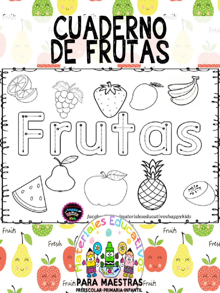 Cuaderno para Trabajar Las Frutas Recopilado Por Materiales Educativos ...