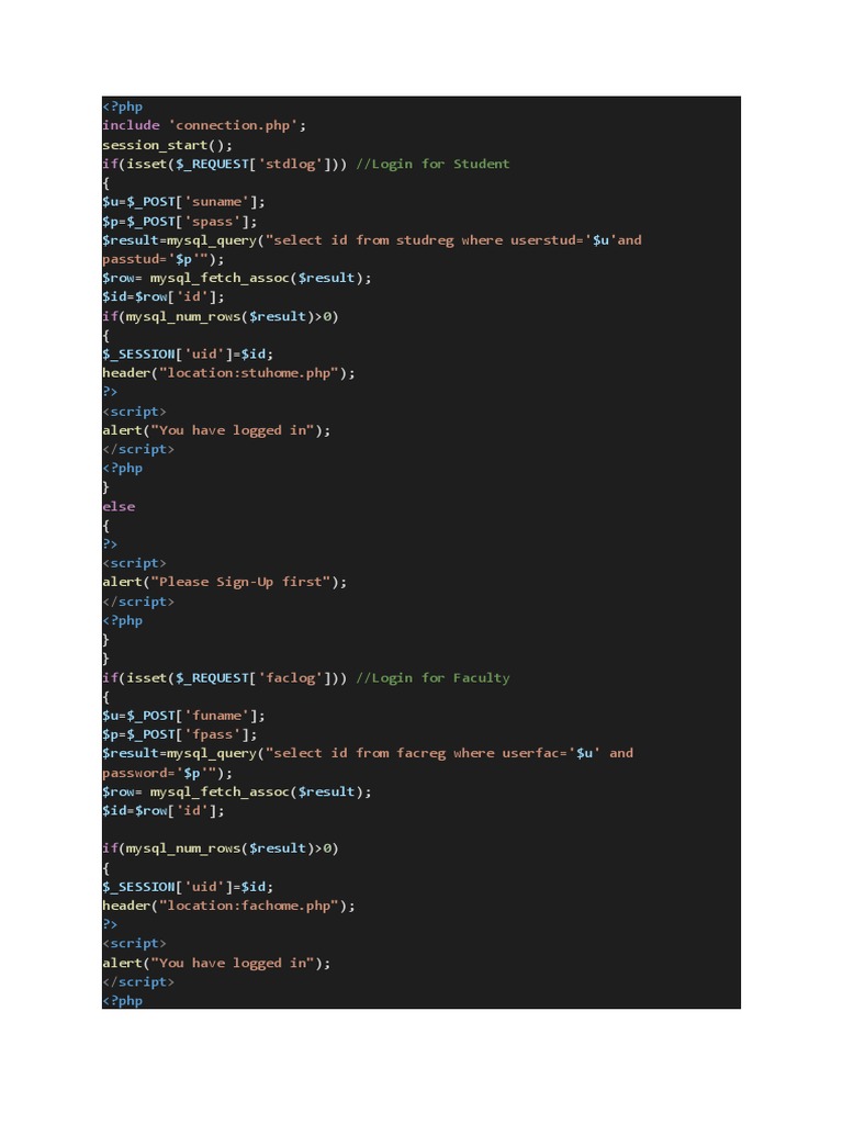 PHP Code | PDF | Computer Programming | Software