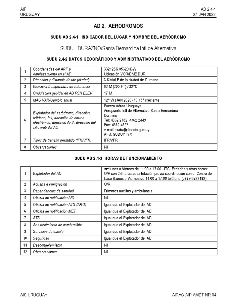 Ad2-4 0 | PDF | Reglas de vuelo por instrumentos | Transporte