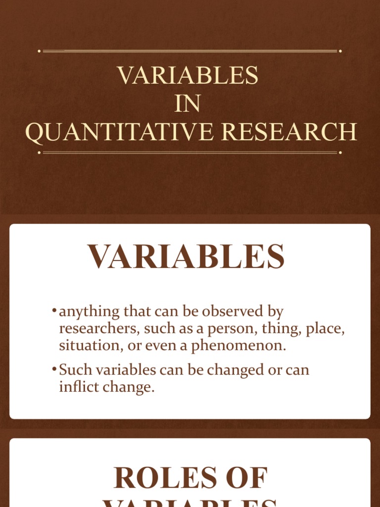 Lesson 1 VARIABLES | PDF | Level Of Measurement | Dependent And Independent Variables