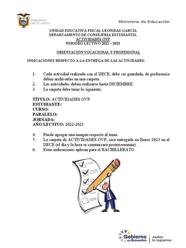 5to. Nivel Actividades Ovp Ueflg 2022 | PDF | Análisis FODA | Comunicación