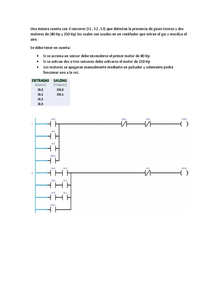 Ejercicio PLC 1 | PDF