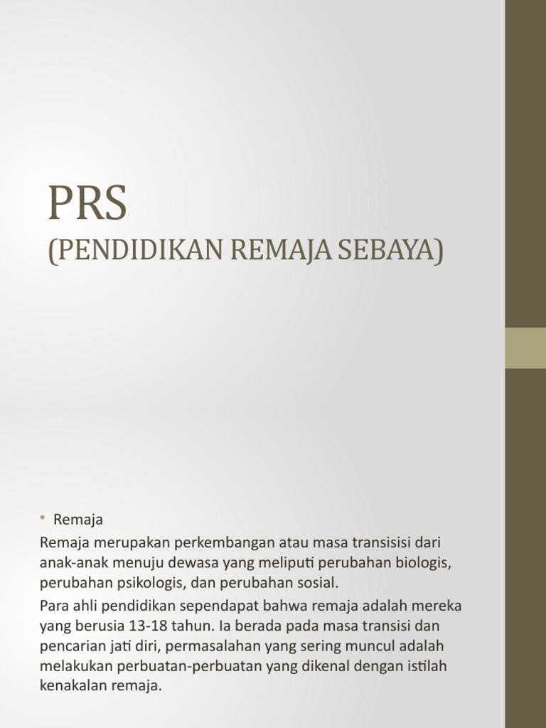 Materi Prs | PDF | Ilmu Sosial