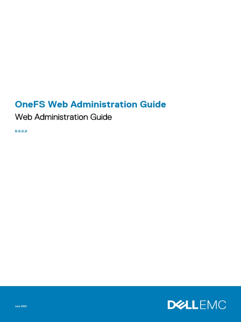 PowerScale OneFS 9 0 0 0 Web Admin Guide | PDF | File Transfer Protocol | Computer Cluster