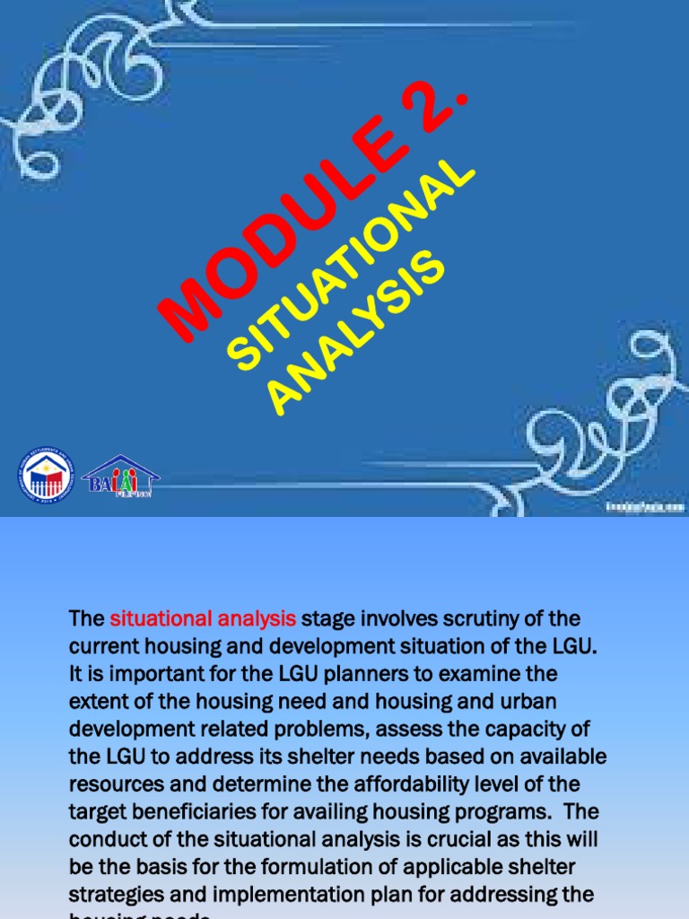 3.MODULE 2.1 Shelter Needs Assessment | PDF | Household | Census