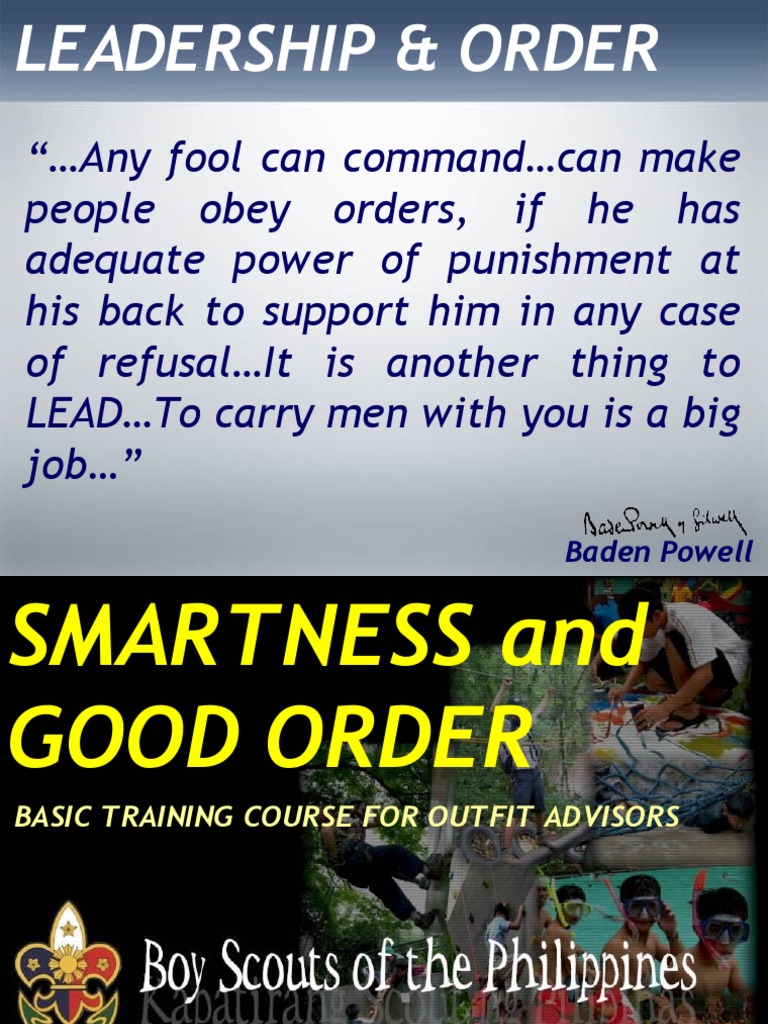 Session 2 Smartness Good Order Outfit | PDF | Scouting | Clothing