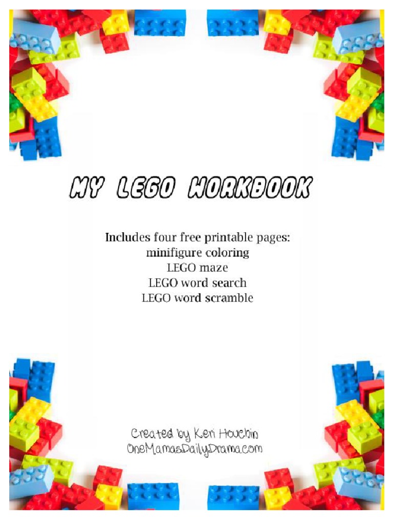 Free Printable Lego Workbook | PDF