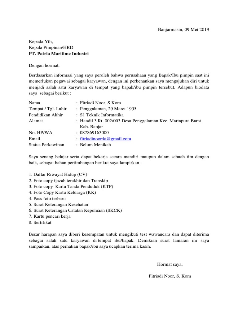 PT. Patria Maritime Industri | PDF