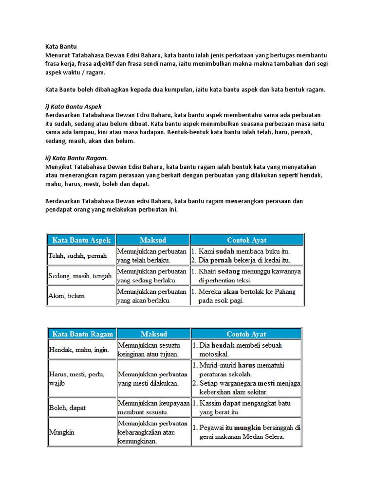 Kata Bantu | PDF