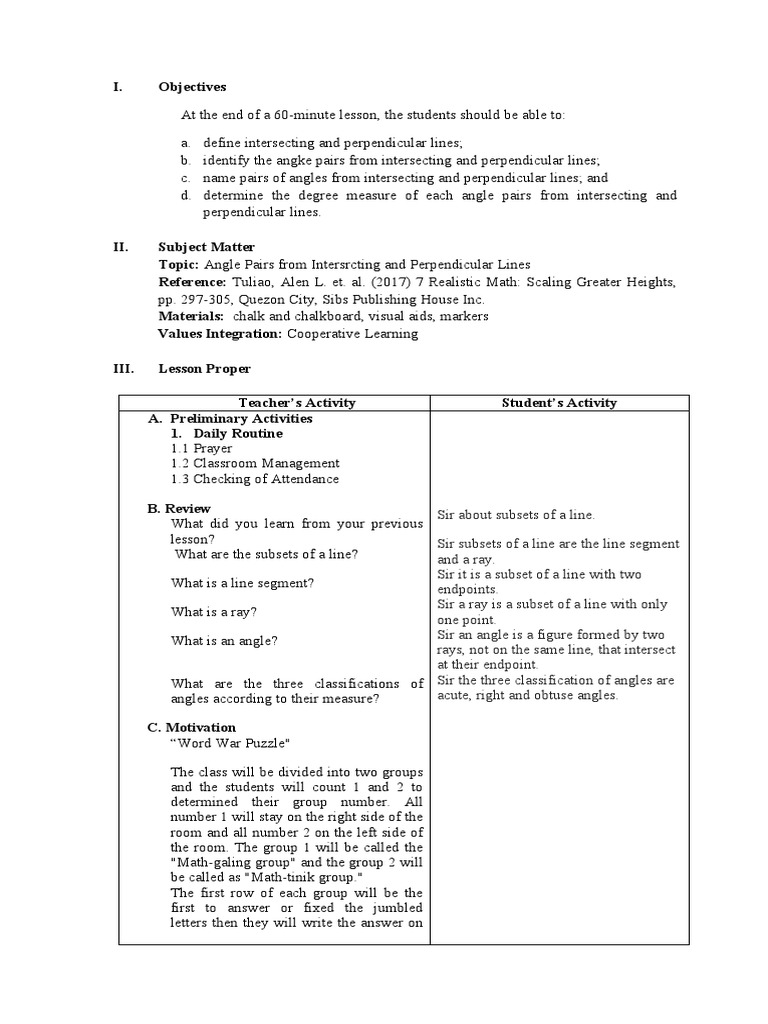 Angle Relationships in Geometry | PDF | Angle | Perpendicular