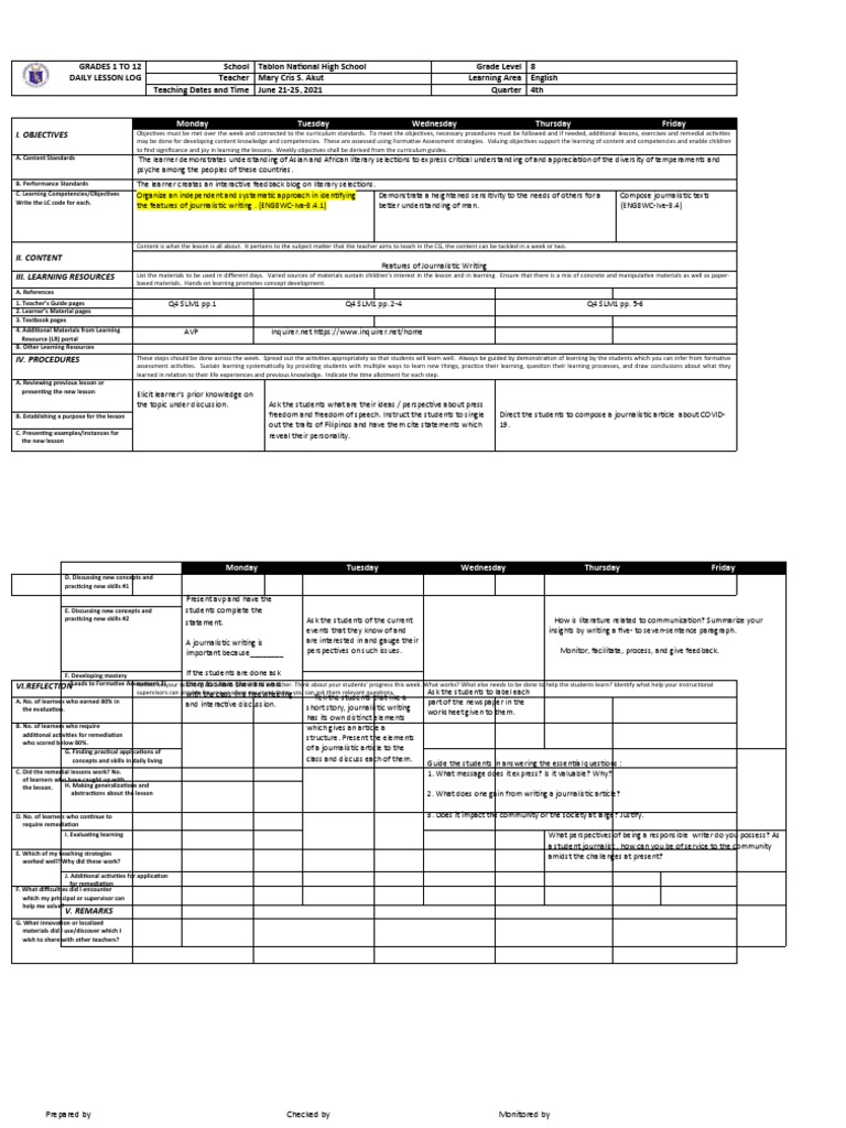 COT 2 - FINAL DLL | Download Free PDF | Teaching Method | Learning