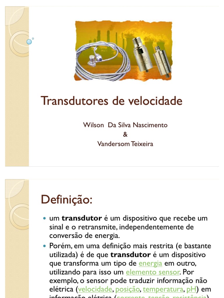 Transdutores de Velocidade | PDF