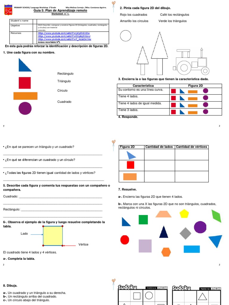 Identificación y descripción de figuras geométricas bidimensionales ...