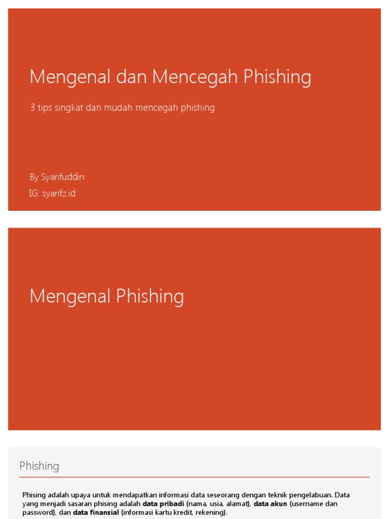 Mengenal Dan Mencegah Phishing - Umum | PDF