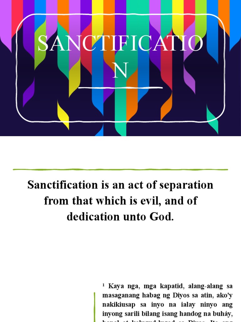 Sanctification | PDF