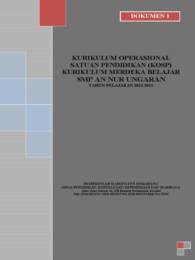 Kosp SMP An Nur Ungaran 22 - 23 | PDF