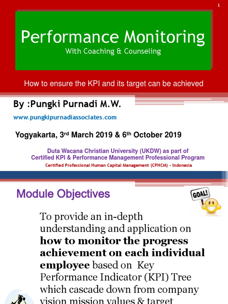 12 - 3module Performance Monitoring With Coaching&Counseling - CPHCM - Yogya | PDF | Performance ...