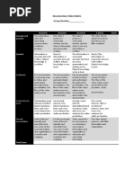 Grading Rubric For Student Films | PDF | Sound | Information