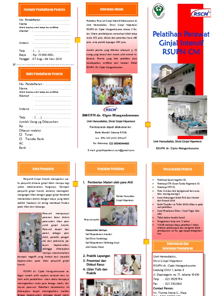 Brosur Pelatihan Perawat HD Aug-Nov 2018 | PDF
