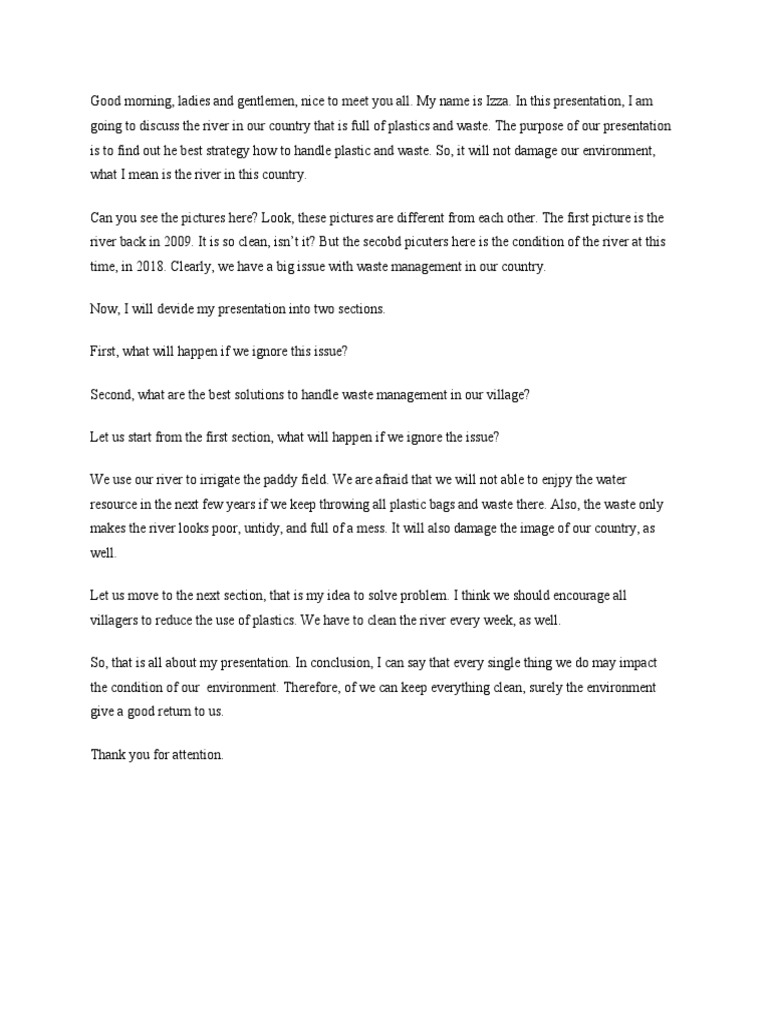 Presentation Speech | PDF