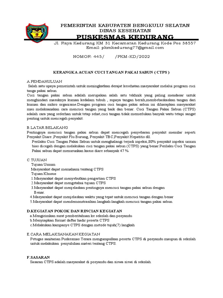 Program CTPS Puskesmas Kedurang | PDF