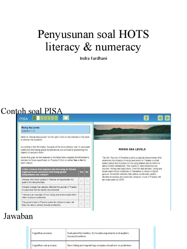 Penyusunan Soal HOTS Literacy & Numeracy | PDF