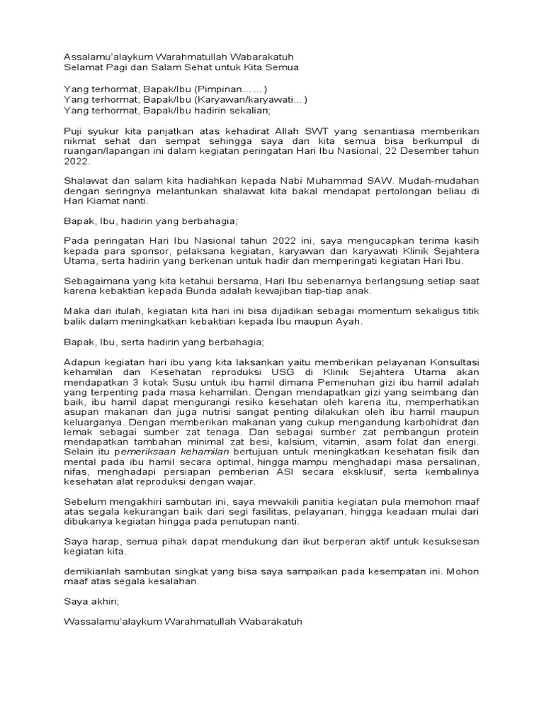 PERINGATAN HARI IBU | PDF