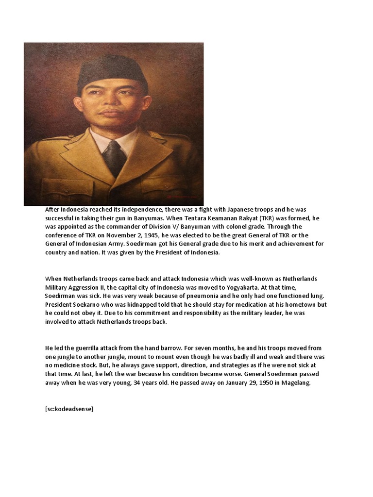 General Soedirman's Legacy in Indonesia | PDF | Politics