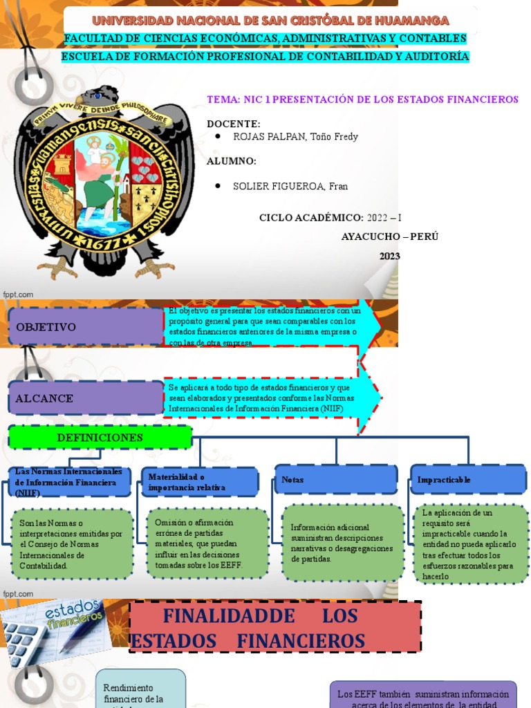 Nic 1 Presentacion de Los Estados Financieros | PDF | Estado financiero ...