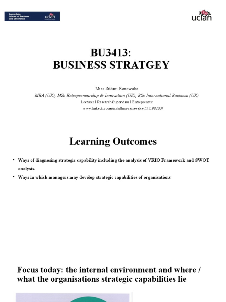 Week 11 | PDF | Strategic Management | Competitive Advantage