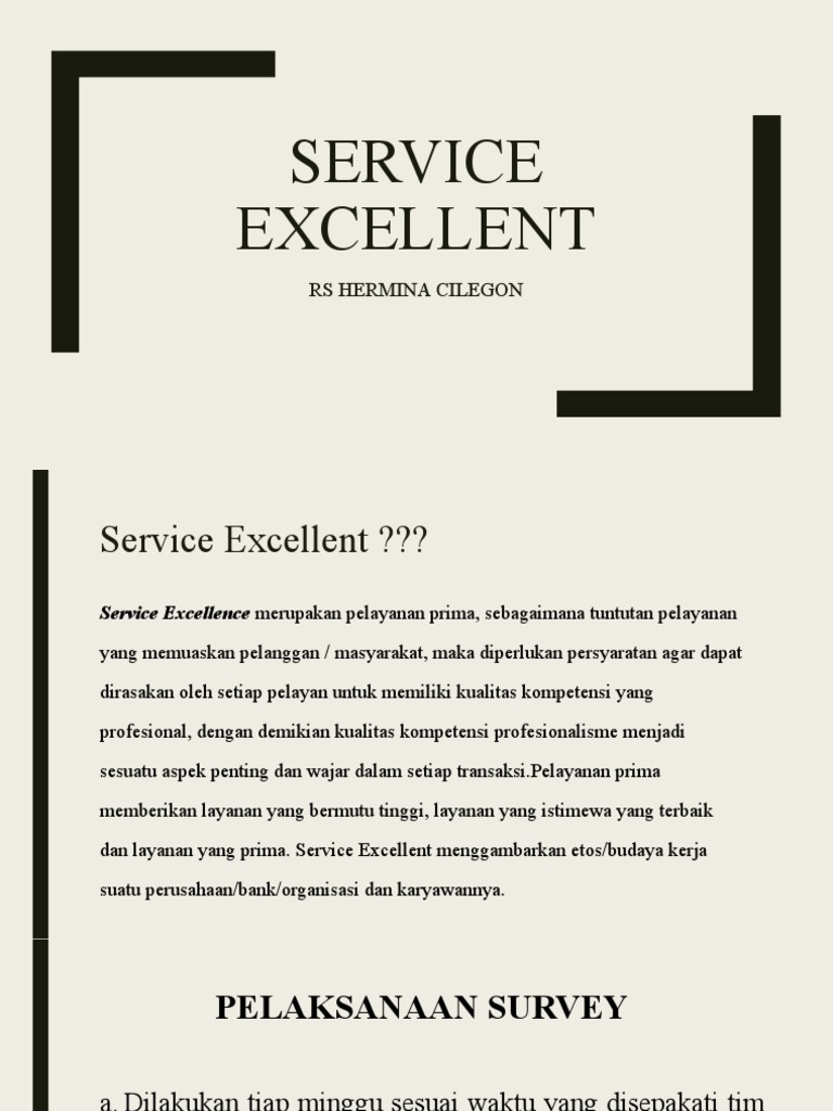Juknis Service Excellent | PDF