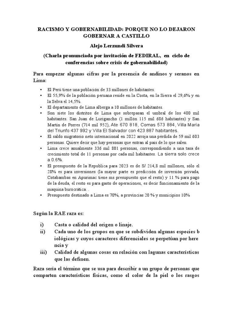 2 Por Qué A Pedro Castillo No Lo Han Dejado Ser Presidente ... 2 Por Qué A Pedro Castillo No Lo Han Dejado Ser Presidente ...