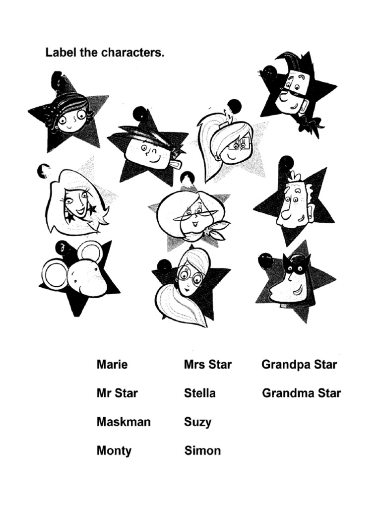 Label The Characters | PDF