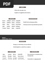 ARAL Learner's Workbook (Filipino) KS1 | PDF