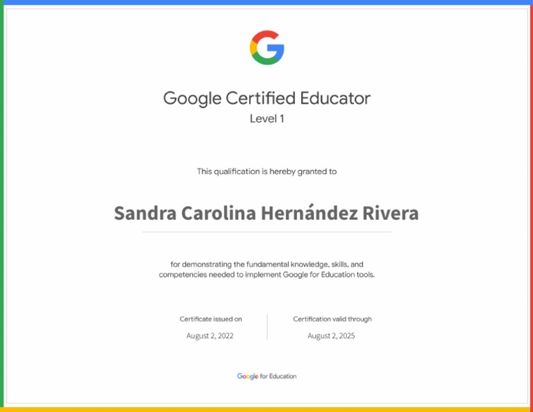 google educator level 1 certificate | PDF