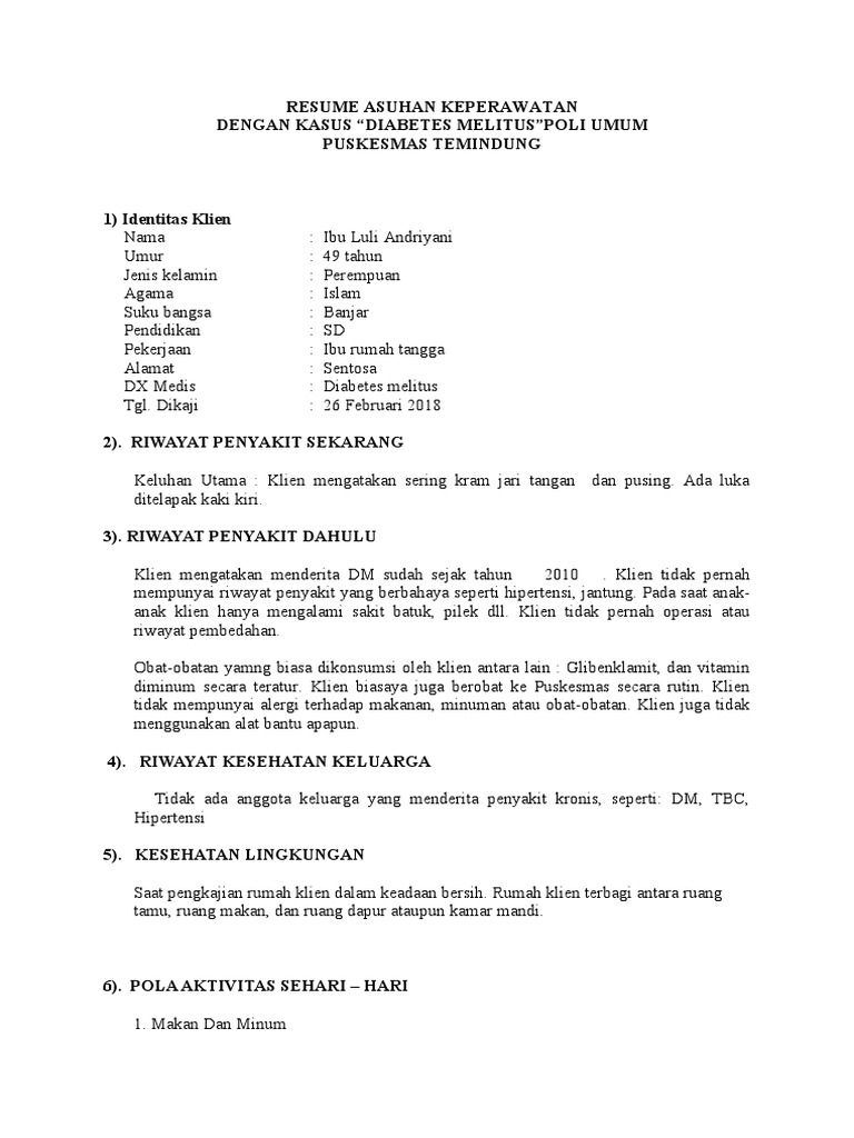 ASKEP DM Lengkap | PDF